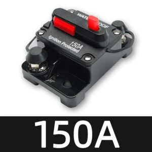 150A 12V-48V Circuit Breaker Power Protect Fuse Trolling with Manual Reset Waterproof Car Boat Manual (DLQ-CB5-150A)