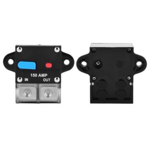 Automotive Circuit Breaker -50A Automatic Reset Holder for Car Inverter or Replacement-size1