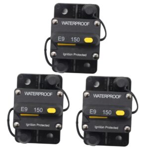 totority 3pcs car protector car automotive waterproof waterproof circuit breaker 48v circuit breaker car circuit breaker 150a fuse