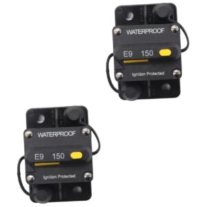 totority 2pcs car waterproof automotive circuit breaker protector fuse 150a overcurrent