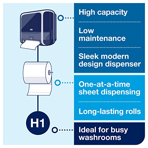 Tork Matic Paper Towel Dispenser, Intuition Sensor, Black, Elevation, H1, non-contact One-at-a-Time dispensing, 5511282