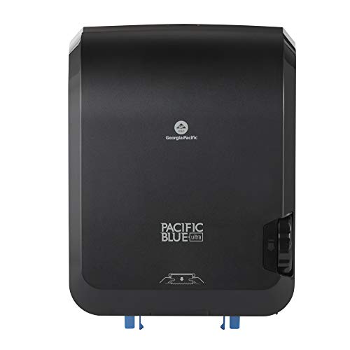 Pacific Blue Ultra Water-Resistant Mechanical Touchless Paper Towel Dispenser by GP PRO (Georgia-Pacific), Black. 59594, 12.90" W x 9.00" D x 16.00" H