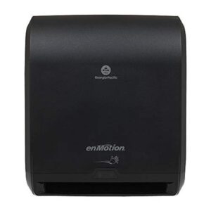 georgia pacific enmotion 59462 classic automated touchless paper towel dispenser, black