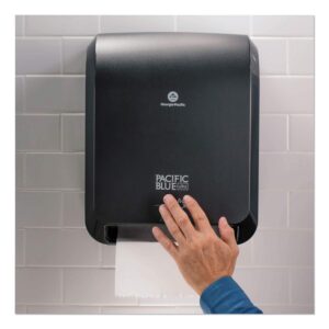 georgia pacific professional pacific blue ultra paper towel dispenser, automated, 12.9 x 9 x 16.8, black