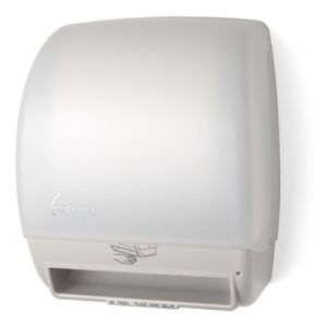 palmer fixture td0245-03p electra touchless roll towel dispenser, white translucent