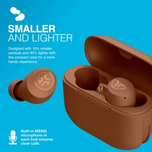 JLab Go Air Tones True Wireless Earbuds Designed with Auto On and Connect, Touch Controls, 32+ Hours Bluetooth Playtime, EQ3 Sound, and Dual Connect, Natural Earthtone Color (1615 C)