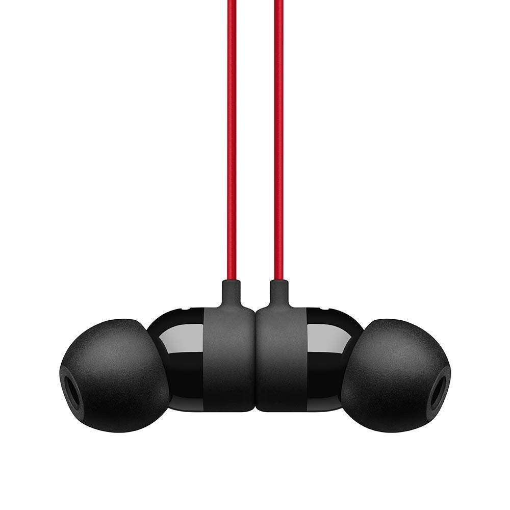 BeatsX Wireless Earphones - Apple W1 Headphone Chip, Class 1 Bluetooth, Black-Red (Renewed)