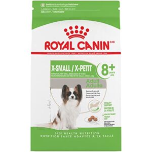 royal canin x-small adult 8+ dry dog food, 2.5 lb bag