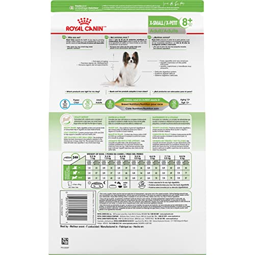 Royal Canin X-Small Adult 8+ Dry Dog Food, 2.5 lb bag