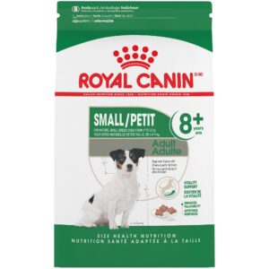 royal canin small adult 8+ dry dog food, 2.5 lb bag