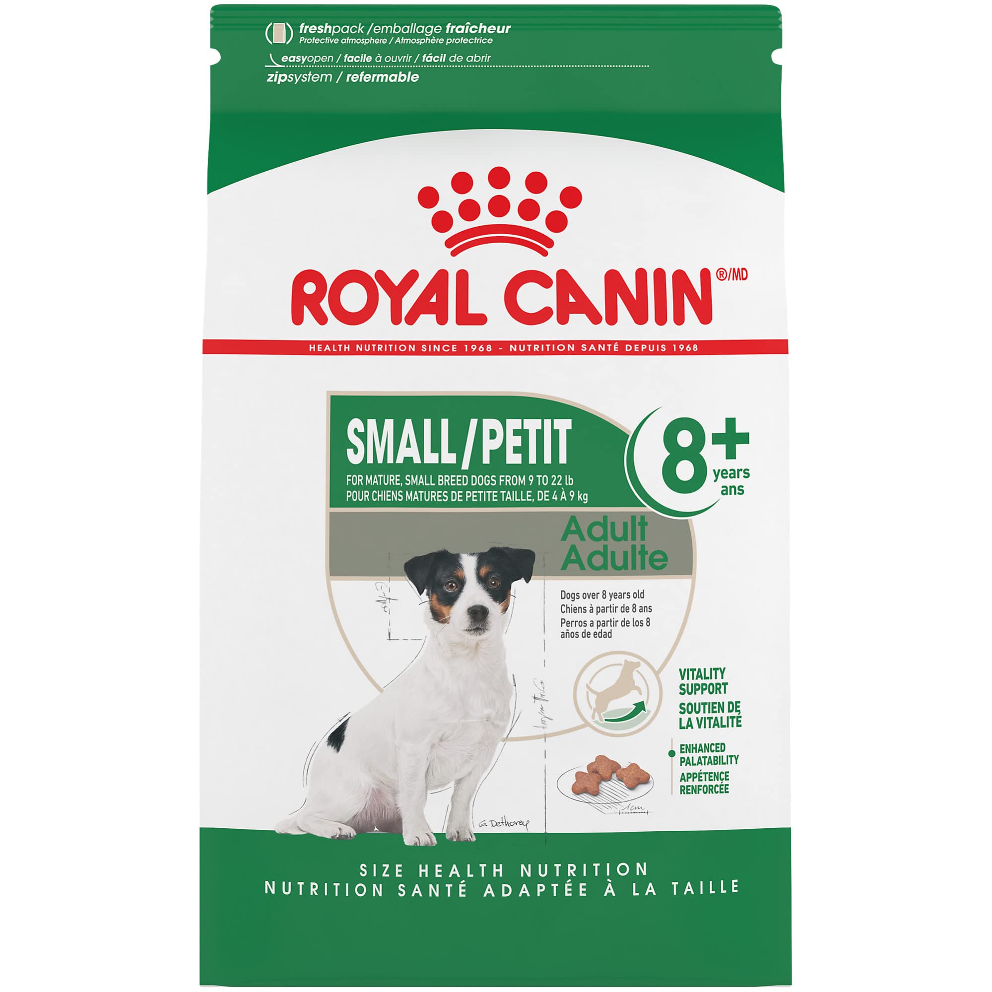 Royal Canin Small Adult 8+ Dry Dog Food, 2.5 lb bag