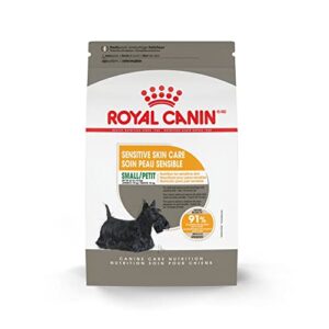 royal canin small sensitive skin care dry dog food, 3 lb bag