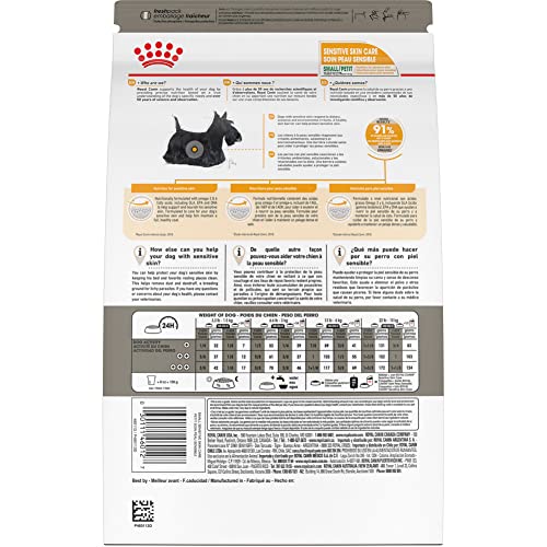 Royal Canin Small Sensitive Skin Care Dry Dog Food, 3 lb bag