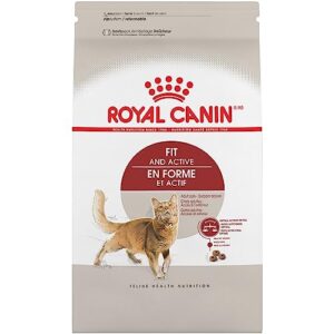 royal canin adult fit & active dry adult cat food, 3 lb bag