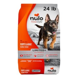 nulo freestyle limited ingredient all breed dog food, premium allergy friendly adult & puppy grain-free dry kibble dog food, single animal protein with bc30 probiotic for healthy digestive support