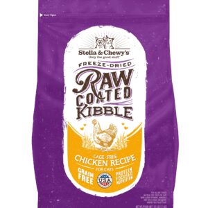 Stella & Chewy's Raw Coated Premium Kibble Cat Food – Grain Free, Protein Rich Meals – Cage-Free Chicken Recipe – 2.5 lb. Bag