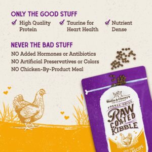 Stella & Chewy's Raw Coated Premium Kibble Cat Food – Grain Free, Protein Rich Meals – Cage-Free Chicken Recipe – 2.5 lb. Bag