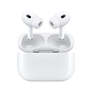 Apple AirPods Pro (2nd Generation) Wireless Ear Buds with USB-C Charging, Up to 2X More Active Noise Cancelling Bluetooth Headphones, Transparency Mode, Adaptive Audio, Personalized Spatial Audio