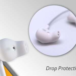 ACOUS Design Purest Earbuds Covers Anti-Slip Sport Tips Covers Compatible with Apple AirPods1&2 and EarPods (Strong Lemon)