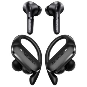 audiovance 2 sets wireless earbuds bluetooth headphones ideal gifts, euphony 501 & speed 301, 2 sets wireless ear buds for iphone & android (speu 501)