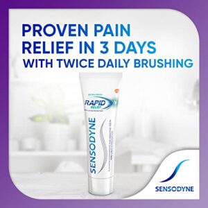 Sensodyne Rapid Relief Sensitive Toothpaste, Cavity Prevention and Sensitive Teeth Treatment - 3.4 Ounces