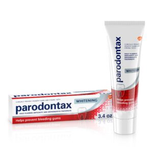 parodontax whitening toothpaste for bleeding gums, teeth whitening and gingivitis treatment - 3.4 ounces