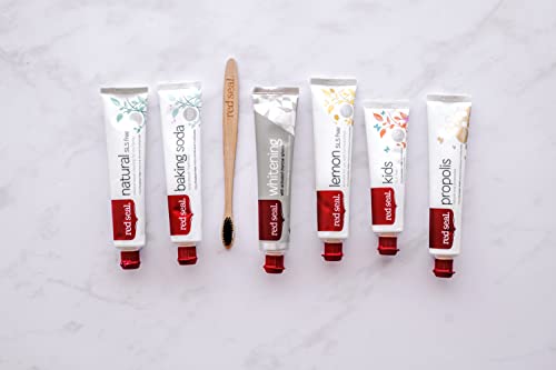 Red Seal Propolis Toothpaste – Made with 100% New Zealand Bee Propolis Extract, Anise, Peppermint, Eucalyptus Essential Oils - No Fluoride, No Preservatives, No Artificial Flavors or Colors - 2 Pk