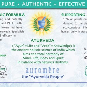 Auromere Ayurvedic Herbal Toothpaste, Fresh Mint - Vegan, Natural, Non GMO, Fluoride Free, Gluten Free, with Neem & Peelu (4.16 oz), 2 Pack