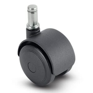 caster hq | self-braking 50mm office chair caster (aka compression chair caster) | 1 piece | 75 lb capacity