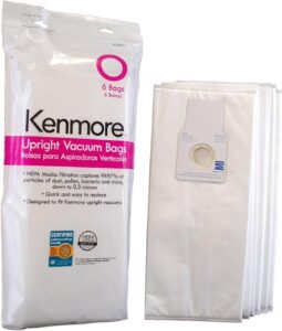 kenmore 53294 6 pack type o hepa vacuum bags for upright vacuums