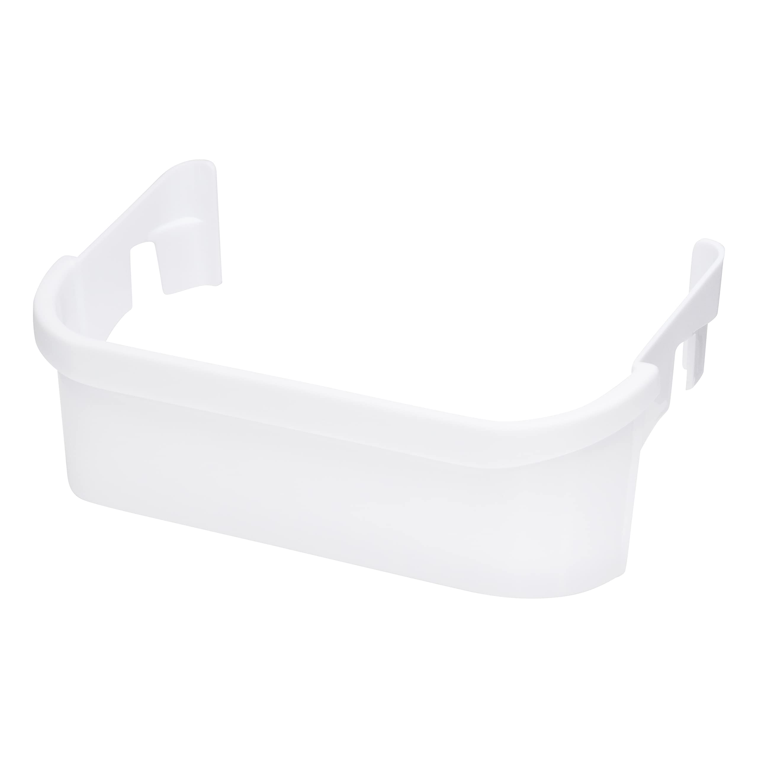 Kitchen Basics 101 White 240351601 Refrigerator Freezer Door Bin Side Shelf Replacement for Frigidaire Crosley Electrolux Kenmore Sears Side by Side Fridge AP2115974 Fits Model FRS, PLH, GLH, GLR, WRS