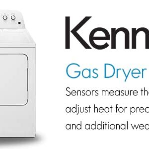 Kenmore 29" Front Load Gas Dryer with Wrinkle Guard and 7.0 Cubic Ft. Total Capacity, White