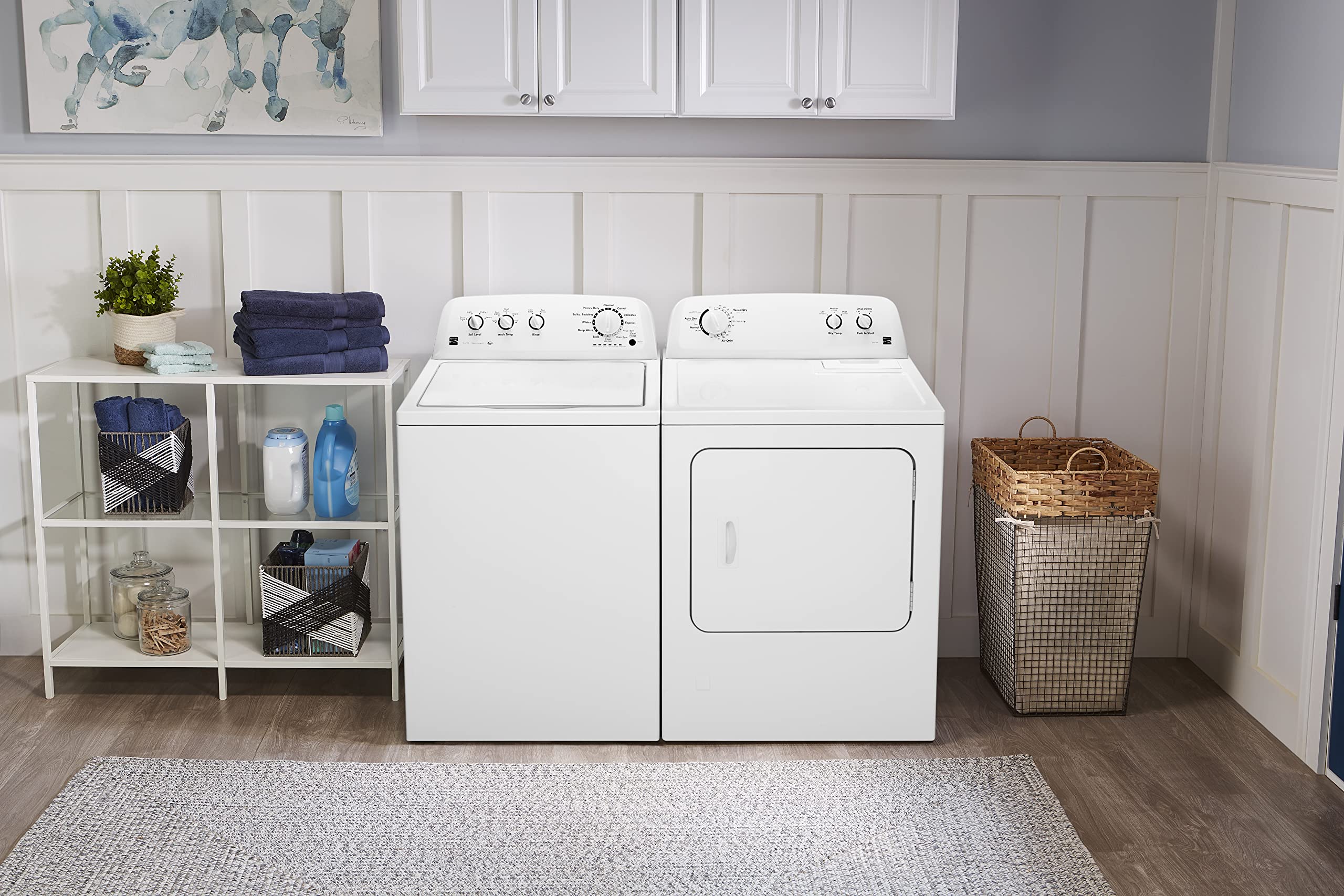 Kenmore 29" Front Load Gas Dryer with Wrinkle Guard and 7.0 Cubic Ft. Total Capacity, White