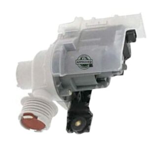 GLOB PRO SOLUTIONS 137108000 Washer Water Drain Pump Assembly 5 ¼" length Approx. Replacement for and compatible with Frigidaire Kenmore Electrolux White Westinghouse 137108000 Heavy DUTY