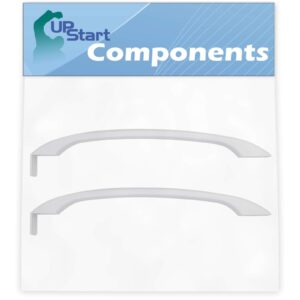 2-pack 218428101 refrigerator door handle replacement for kenmore/sears 25363802200 refrigerator - compatible with 218428101 white door handle - upstart components brand