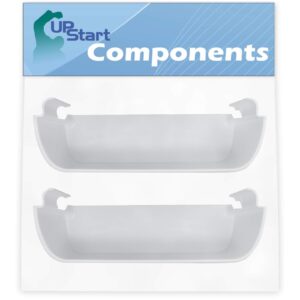 2-pack 240323001 refrigerator door bin replacement for kenmore/sears 25354622408 refrigerator - compatible with 240323001 white door bin - upstart components brand