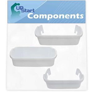 240323001 & 240356401 refrigerator door bin & 240351601 freezer door bin side shelf replacement for kenmore 25352639202 refrigerator - compatible with 240323001, 240356401 & 240351601 white door bin