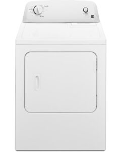 kenmore gas dryer with wrinkle guard and auto dry gas laundry drying machine, 6.5 cu. ft. capacity white