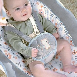 Ingenuity InLighten 5-Speed Baby Swing - Swivel Infant Seat, 5 Point Safety Harness, Nature Sounds, Lights - Nally Owl