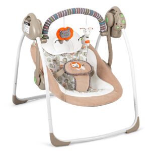 baby swings for infants, baby swing newborn, baby swing with intelligent music vibration box, infant swing load resistance: 6-25 lb, applicable object: 0-9 months