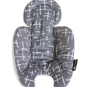 4moms MamaRoo Multi-Motion Baby Swing in Classic Black with Plush Infant Insert, Dark Grey