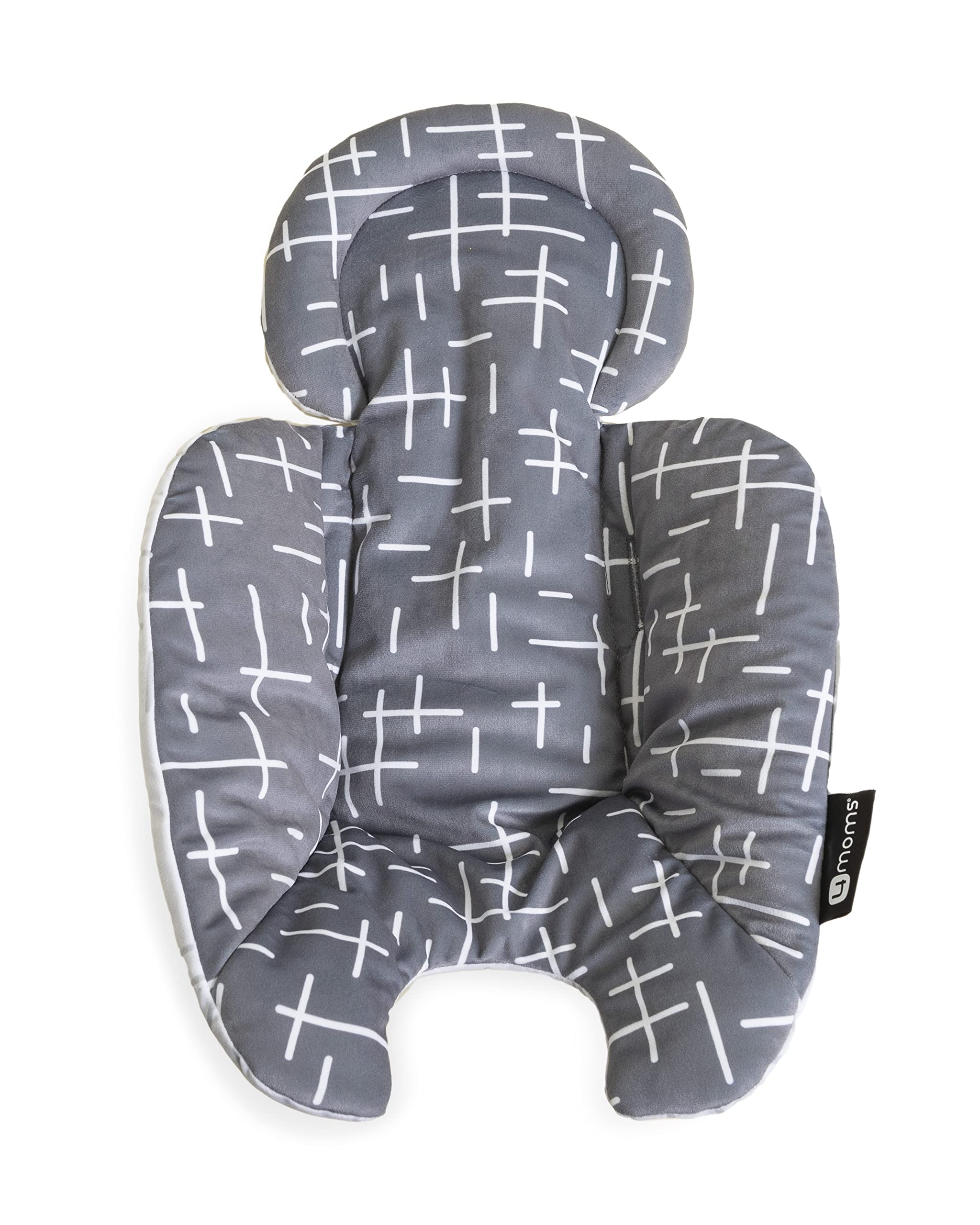 4moms MamaRoo Multi-Motion Baby Swing in Classic Black with Plush Infant Insert, Dark Grey