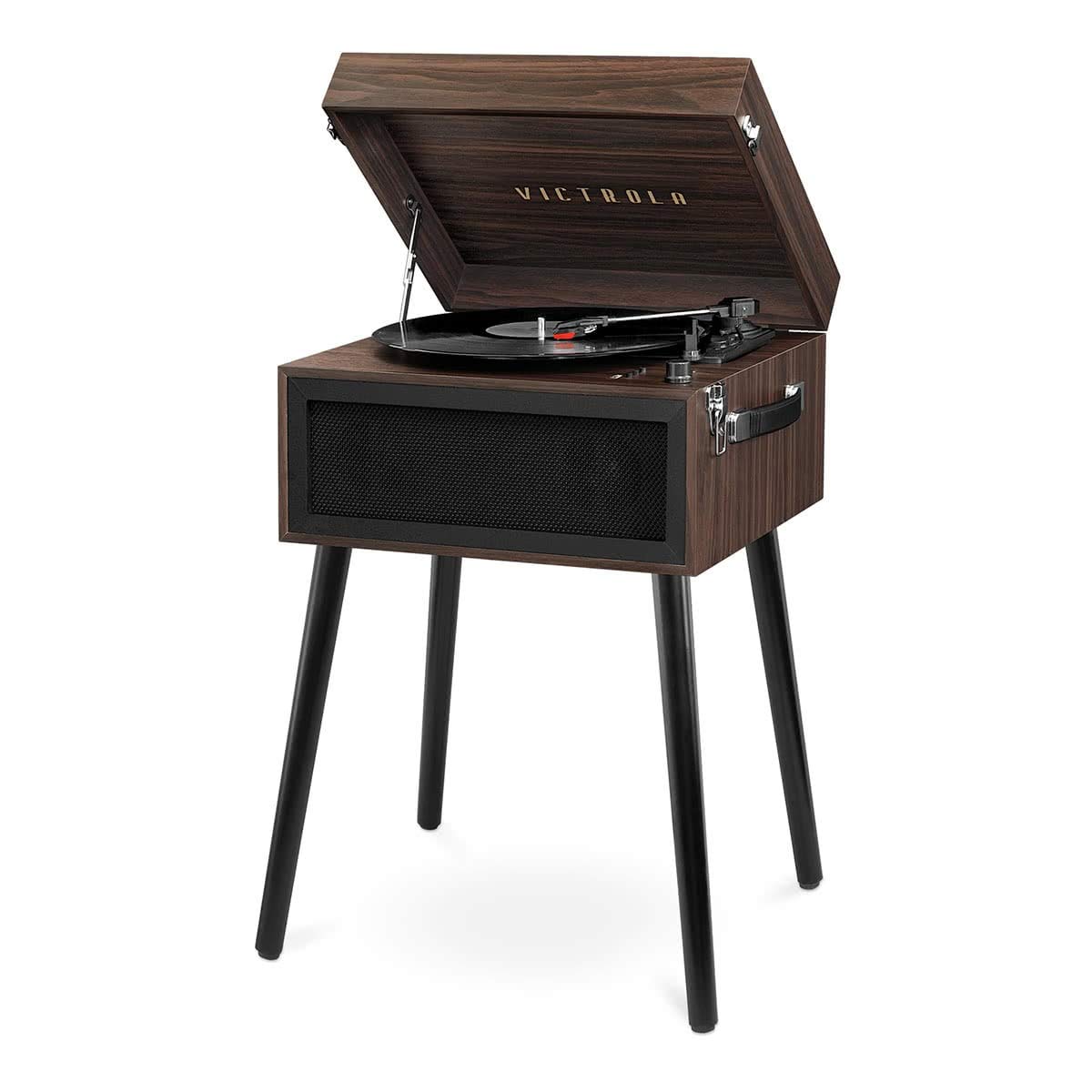 Victrola VTA-75-ESP Liberty 5-in-1 Turntable Music EntertainmentCenter with Bluetooth Wireless FM Radio USB Recorder Wood (Espresso)