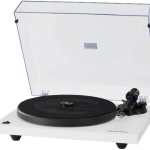 Crosley C6B-WH Belt-Drive Bluetooth Turntable Record Player with Adjustable Tone Arm, White