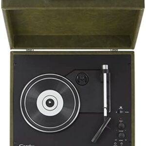 Crosley CR6255A-FG Mercury Vintage 3-Speed Bluetooth in/Out Turntable with Built-in Speakers, Forest Green