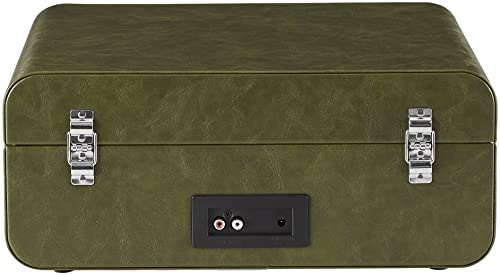 Crosley CR6255A-FG Mercury Vintage 3-Speed Bluetooth in/Out Turntable with Built-in Speakers, Forest Green