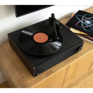 Victrola Premiere V1 Sound Bar Turntable - Premium Vinyl Record Player with Built-In Speakers (10W x2), Bluetooth and RCA Preamp Output, Supports 33-1/3 and 45 RPM Vinyl Record