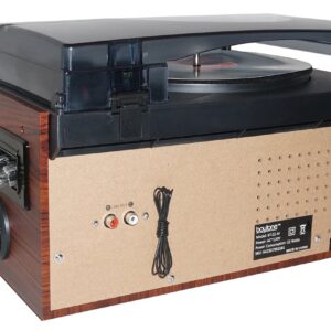 Boytone BT-22M, Bluetooth Record Player Turntable, AM/FM Radio, Cassette, CD Player, 2 Built in Speaker, Ability to Convert Vinyl, Radio, Cassette, CD to MP3 Without a Computer, SD Slot, USB, AUX