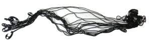 reese secure 9424100 60" x 78" bungee truck net, black