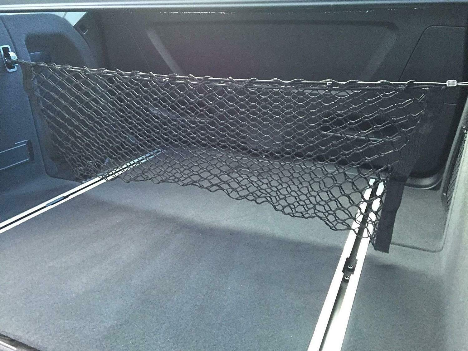 EACCESSORIES EA Rear Trunk Organizer Cargo Net for BMW X3 2011-2023 - Envelope Style Cargo Net for SUV - Premium Mesh Elastic Car Trunk Organizer Vehicle Carrier Storage - Compatible with BMW X3